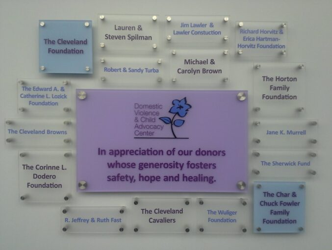 Donor Recognition Signs for Walls - Impact Signs
