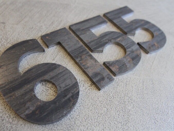 Cor-Ten Steel Sign Letters - Impact Signs