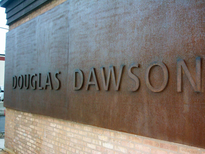 Cor-Ten Steel Sign Letters - Impact Signs