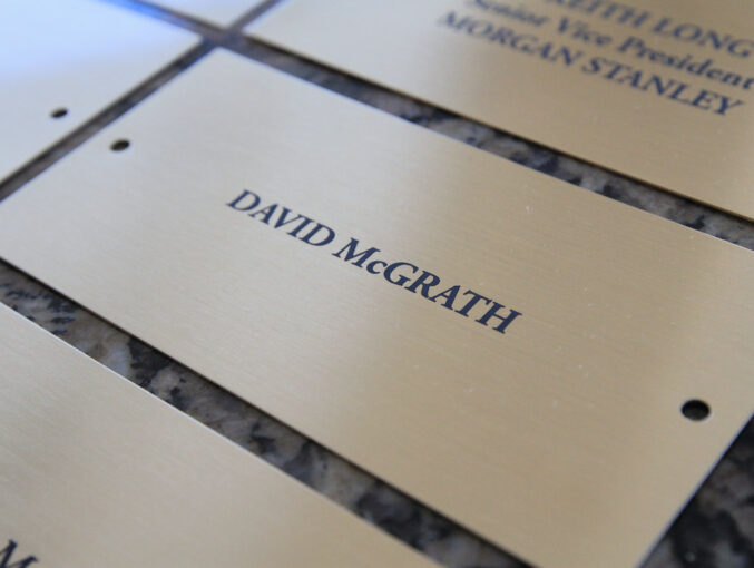 Custom Brass Plaques for Memorials, Buildings & Recognition - Impact Signs