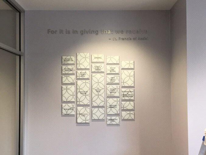 Donor Recognition Signs for Walls - Impact Signs