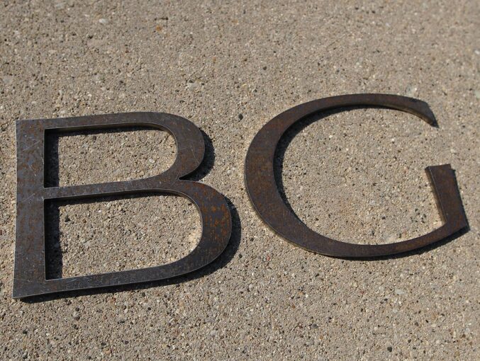 Cor-Ten Steel Sign Letters - Impact Signs
